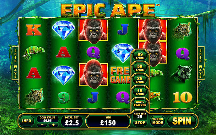Play Epic Ape at Slingo | Online Slots and Casino
