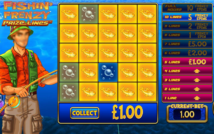 Play Fishin' Frenzy Prize Lines at Slingo | Online Slots and Casino