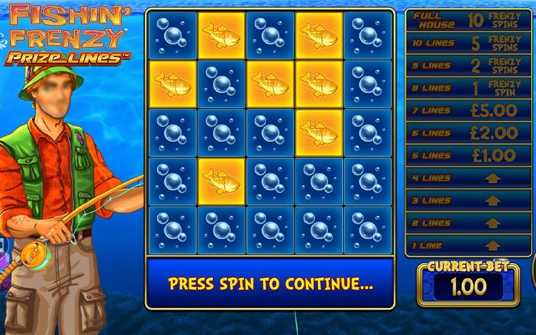 Play Fishin' Frenzy Prize Lines at Slingo | Online Slots and Casino