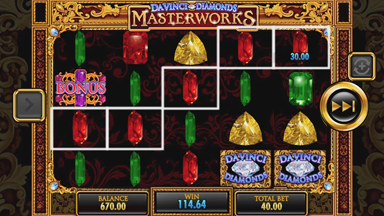 Play Da Vinci Diamonds Masterworks at Slingo | Online Slots and Casino