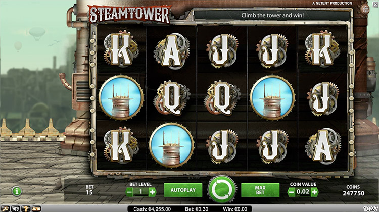 Play Steam Tower at Slingo | Online Slots and Casino